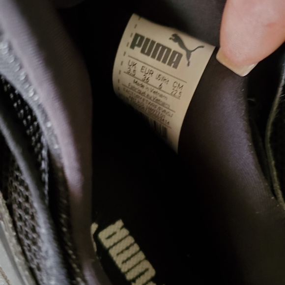 Puma | Shoes | Puma Black High Tongue None Lace Slip In Sneaker | Poshmark